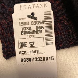 Jos. A. Bank | Accessories | Nwt Joseph A Banks Mens Scarf Burgundy ...